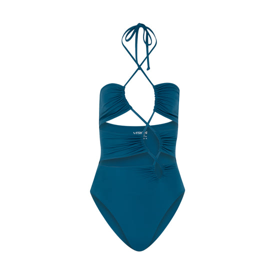 Stellar Strands Cutout Halter One Piece – Veroni Swim